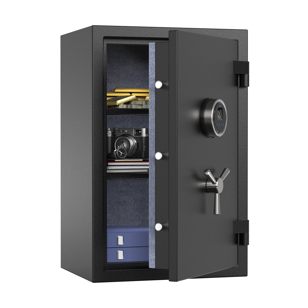 Deluxe Biometric Fireproof Safe with Touch Screen Keypad — Mission Bay Technologies