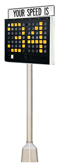 Radar Speed Monitor - Pole Mounted ((2)-two 18” high characters ...
