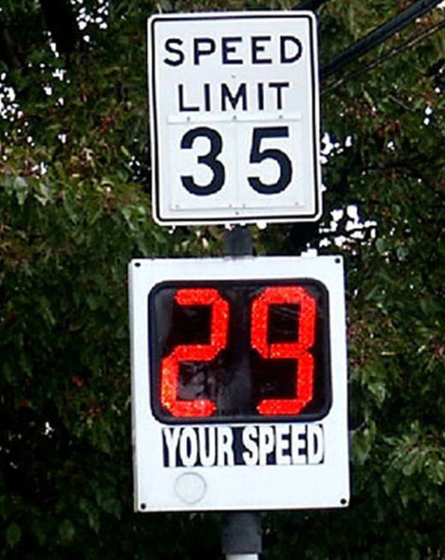 Speed Monitor Radar Sign | 110 volt AC or Solar Power (Pole Not Includ ...
